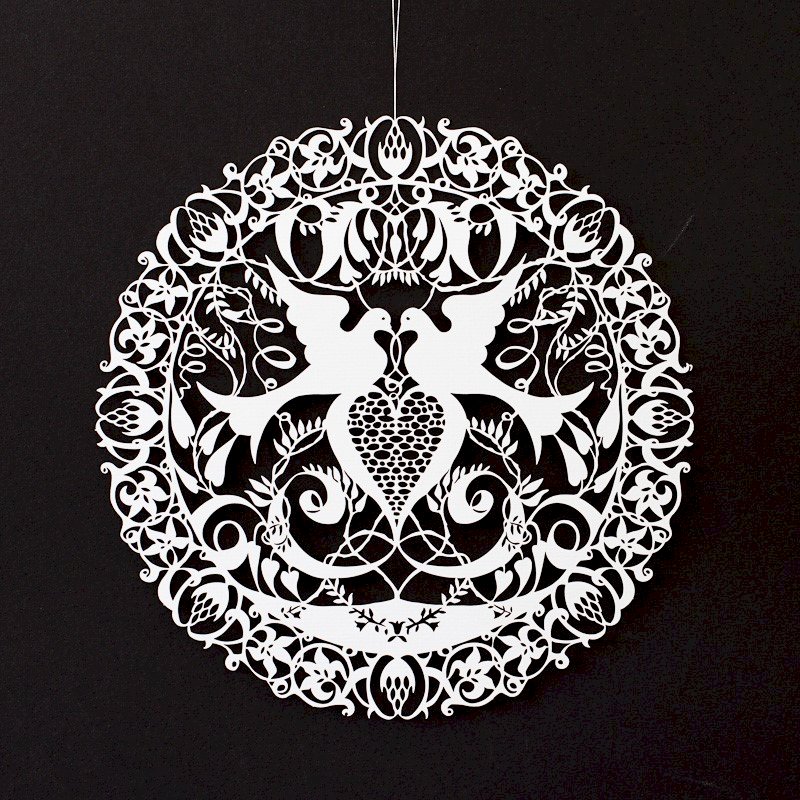 Turtel doves in paper | design by Bit Vejle